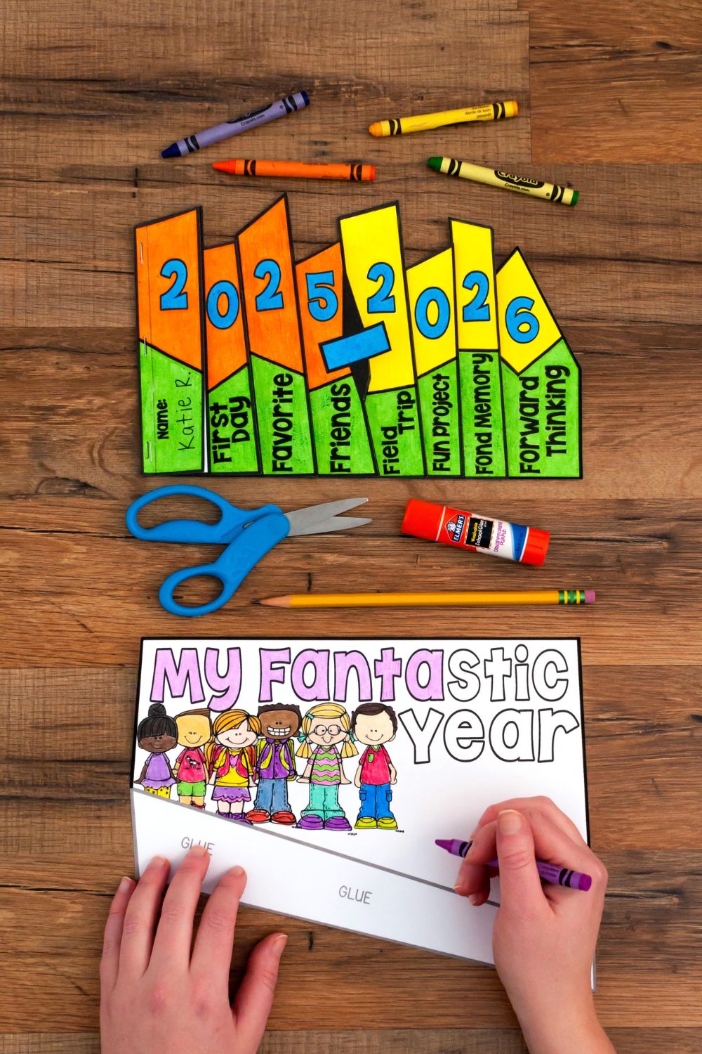 End-of-Year Memory Flap Book Craftivity for Grades 2–5