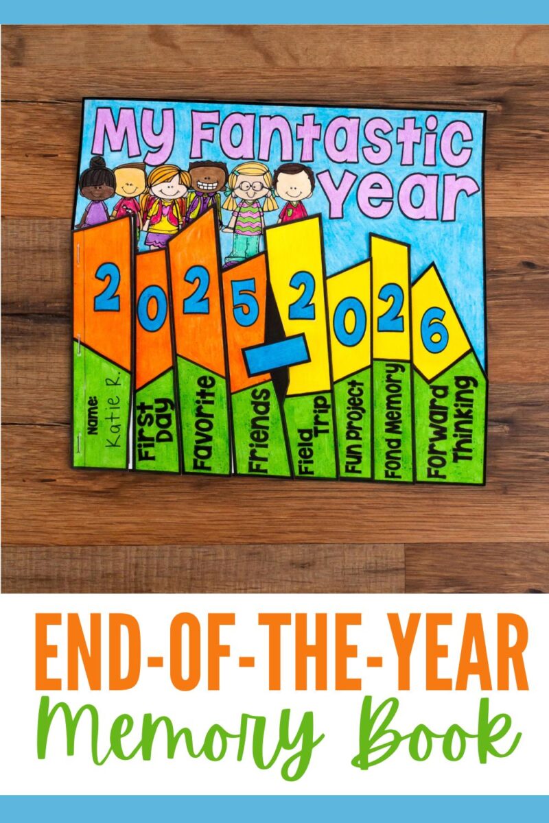 End-of-Year Memory Flap Book Craftivity for Grades 2–5
