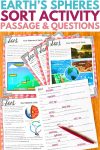 Interactive Earth's Systems Card Sort for 5th Grade