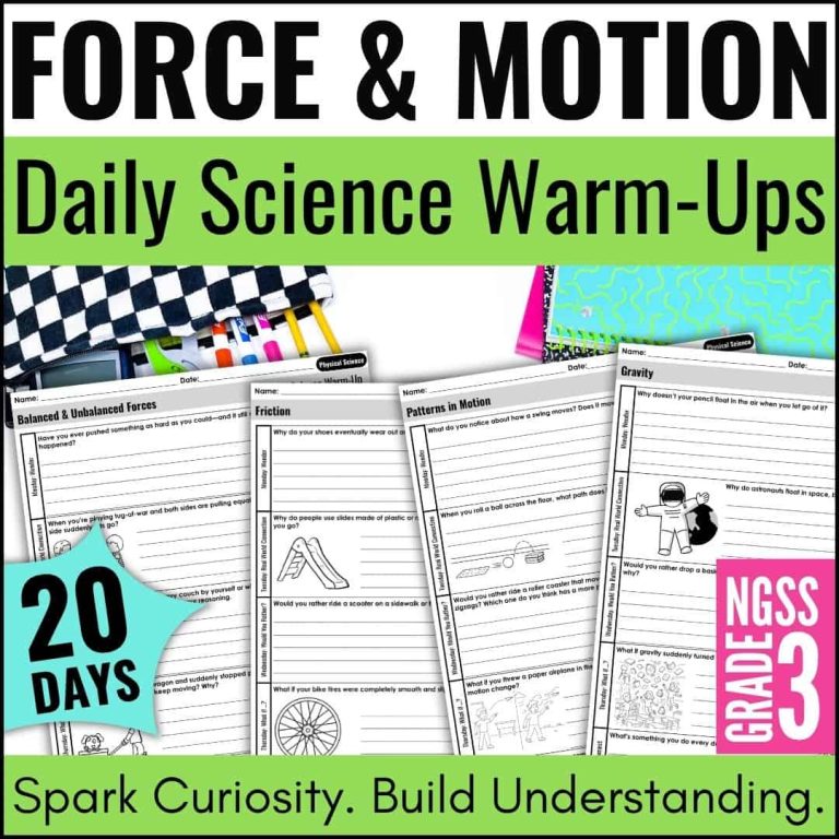 Quick & Easy 3rd Grade Science Warm-Ups