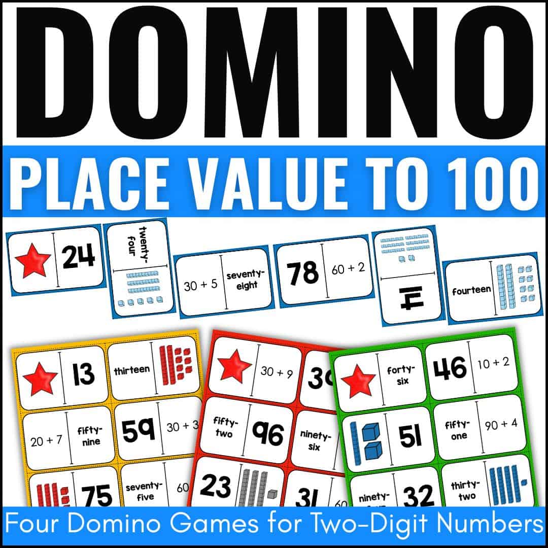 A Fun Place Value Domino Game for Grades 1-2