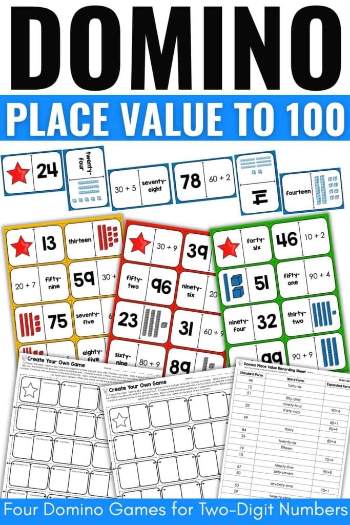 A Fun Place Value Domino Game for Grades 1-2