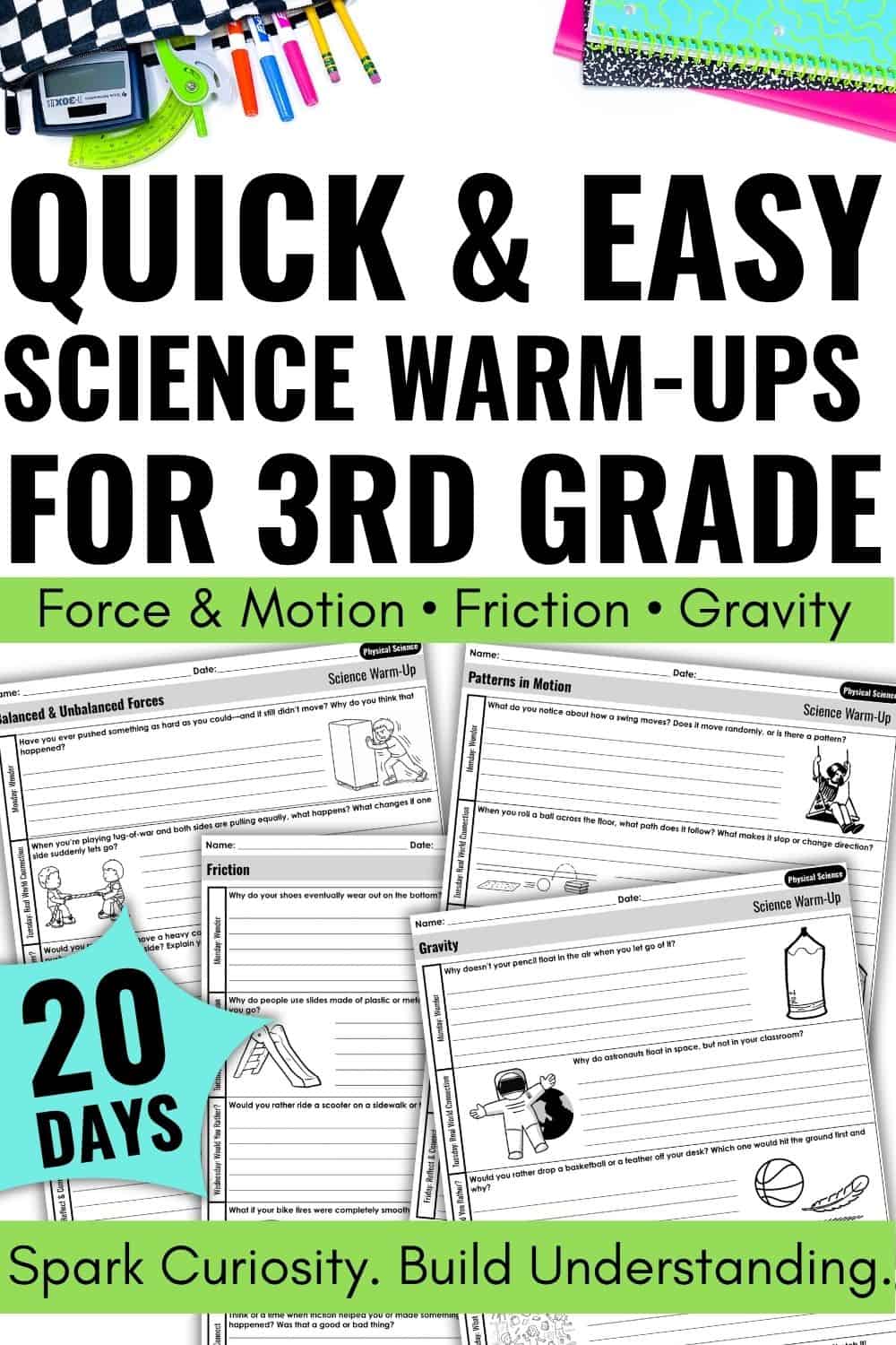 Quick & Easy 3rd Grade Science Warm-Ups