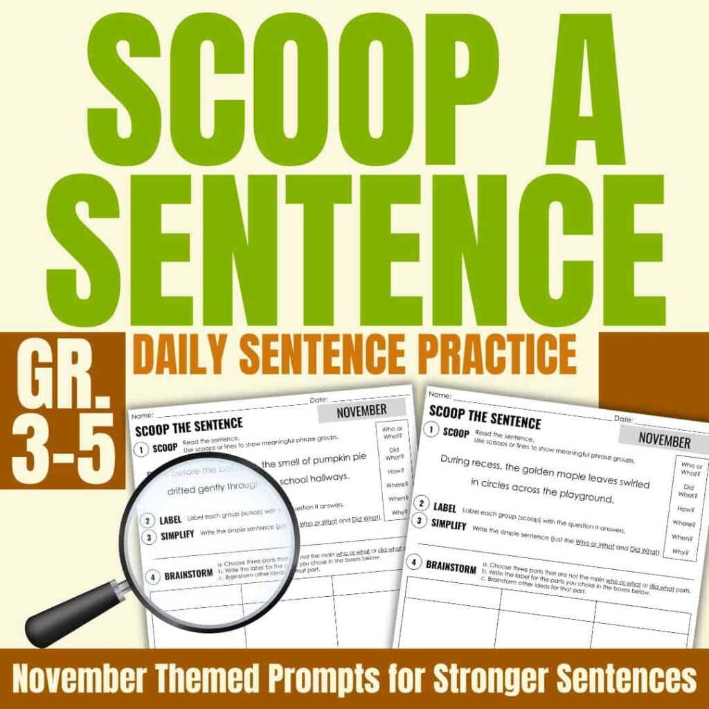 Scoop a Sentence: A Reverse Sentence Stretching Activity for Building ...