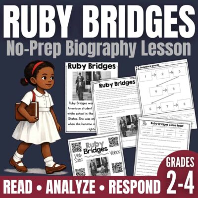 Ruby Bridges Biography for Kids with Comprehension Activities