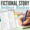 Writing Sentence Starters for Elementary (Grades 3–5)
