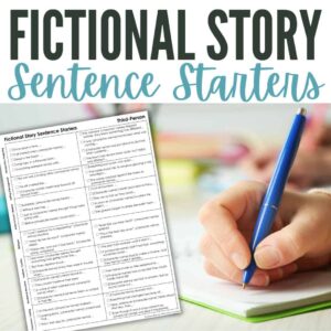Writing Sentence Starters for Elementary (Grades 3–5)