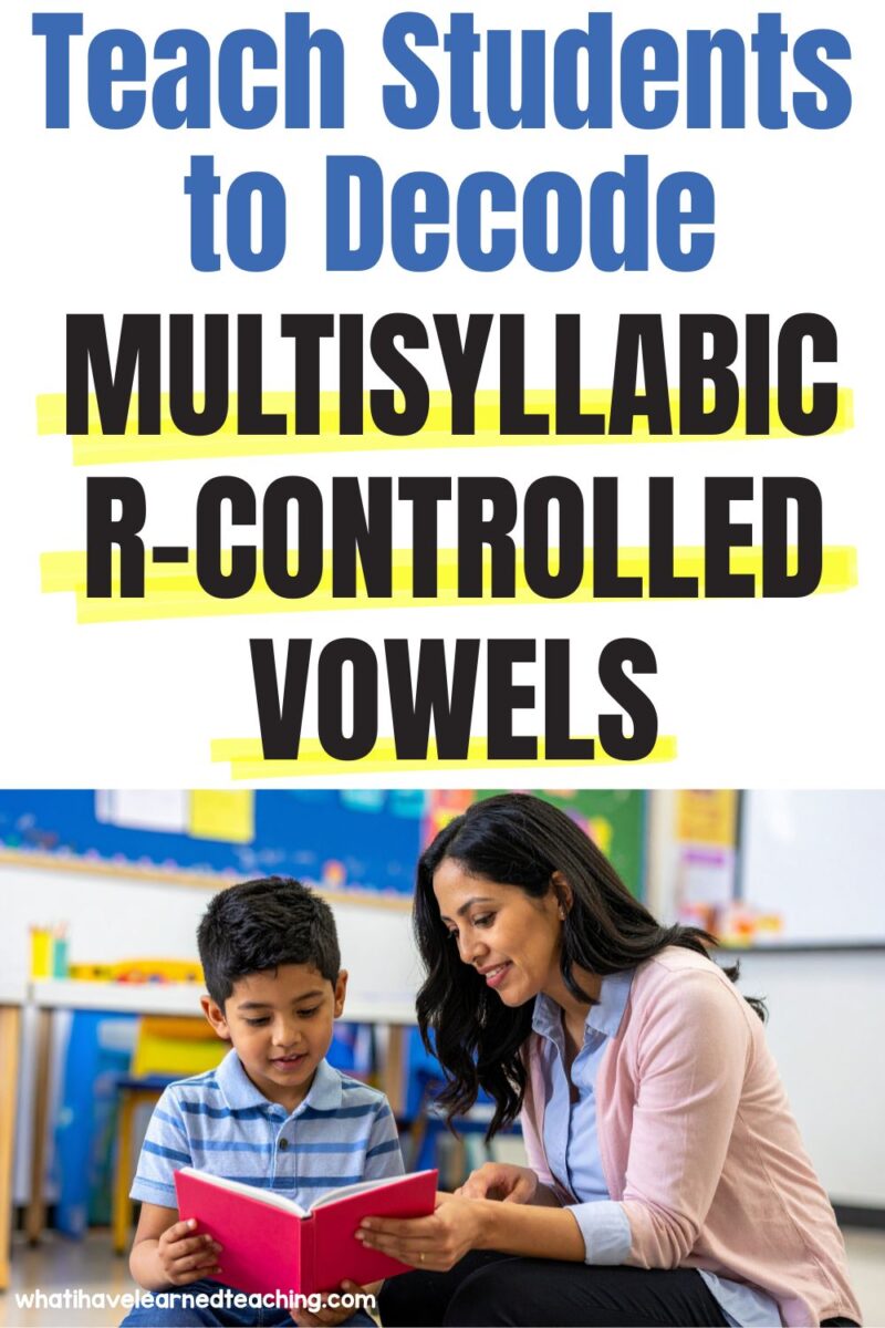 How to Teach Multisyllabic R-Controlled Words