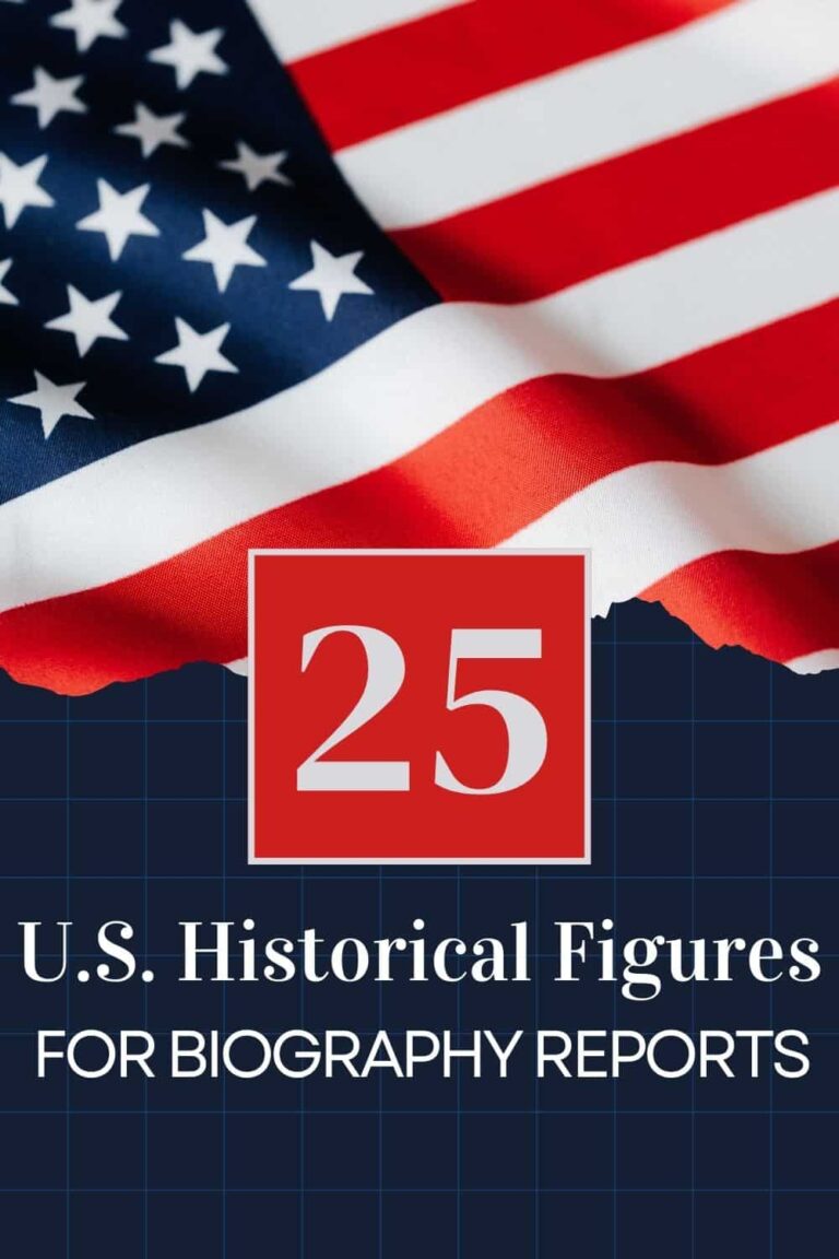 25 U.S. Historical Figures for Biography Projects