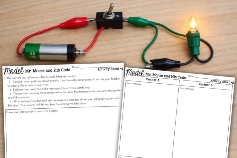 Morse Code Activity for Kids (STEM + Binary Code Lesson)