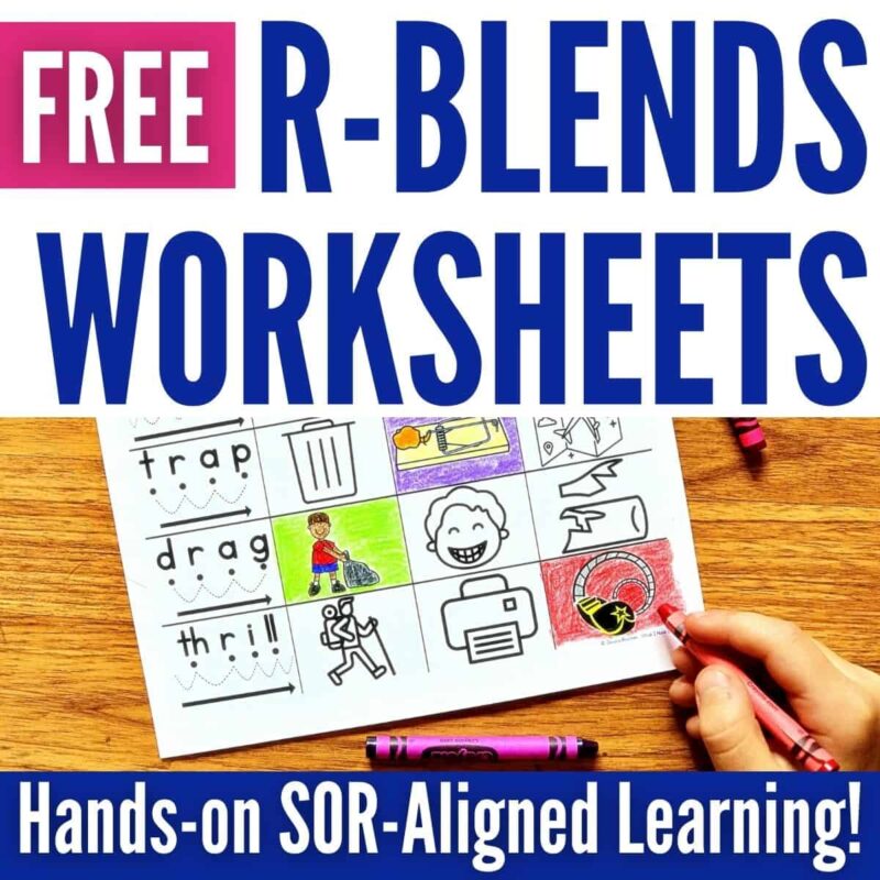 R Blends Worksheets & Activities (Free PDF) for First Grade