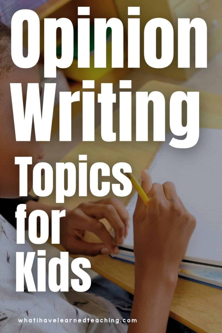 Kids Opinion Writing Topics for Kids (50+ Ideas)