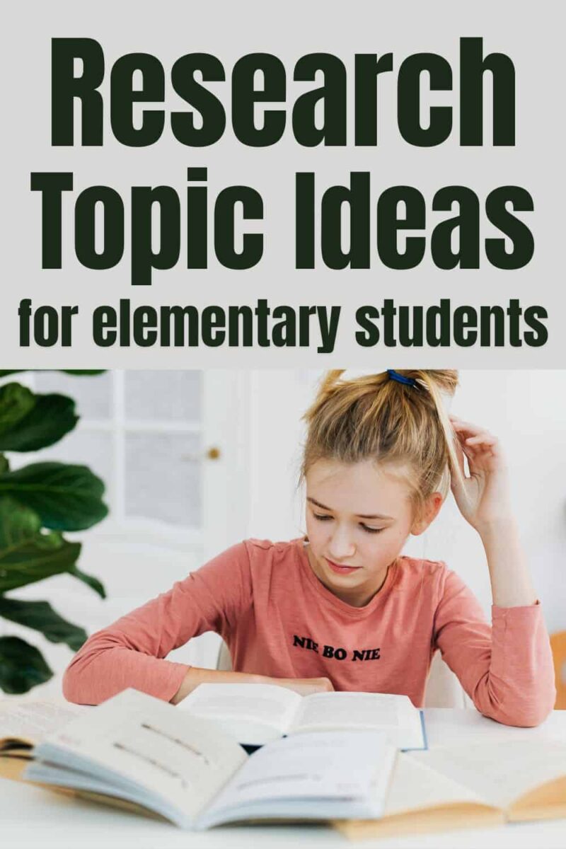 Research Topics for Students: Easy Ideas for Elementary Kids