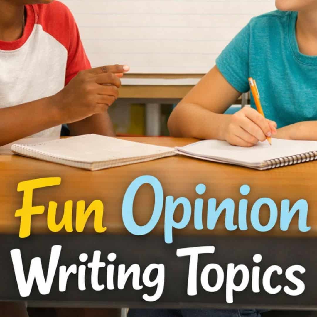 Kids Opinion Writing Topics for Kids (50+ Ideas)
