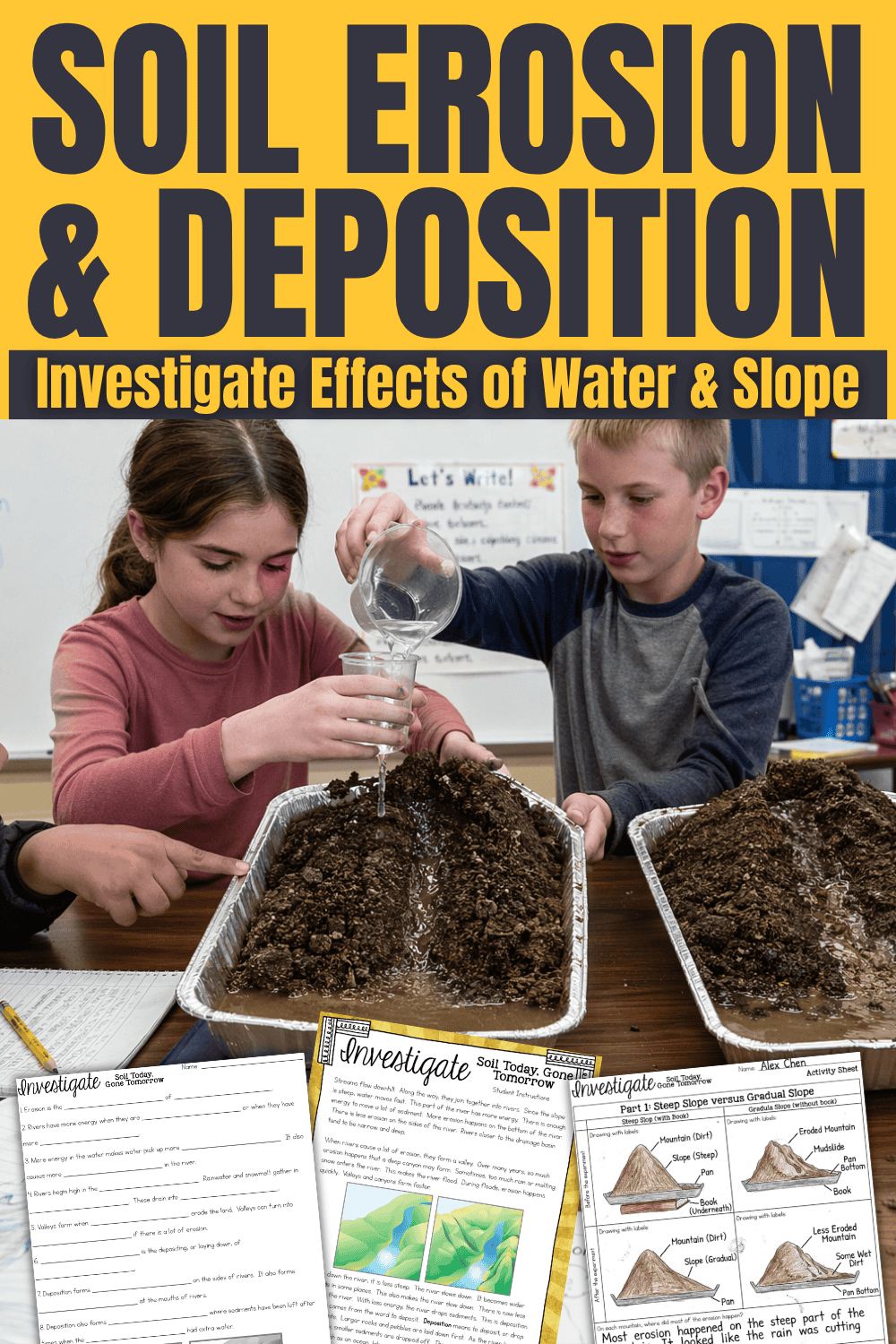 Water Erosion Activity 4th Grade Soil Deposition Lab