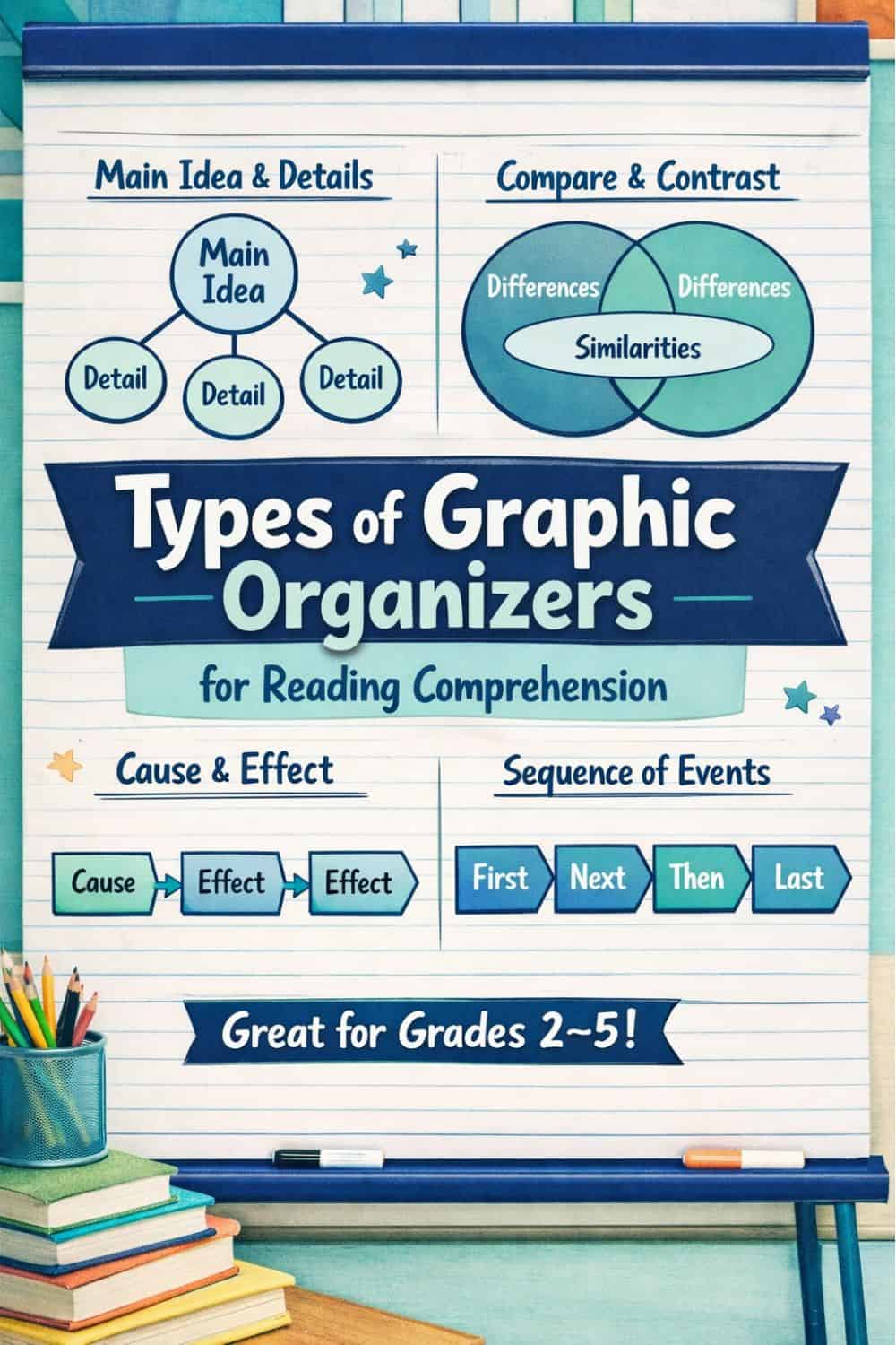 Types of Graphic Organizers for Reading Comprehension (2–5)