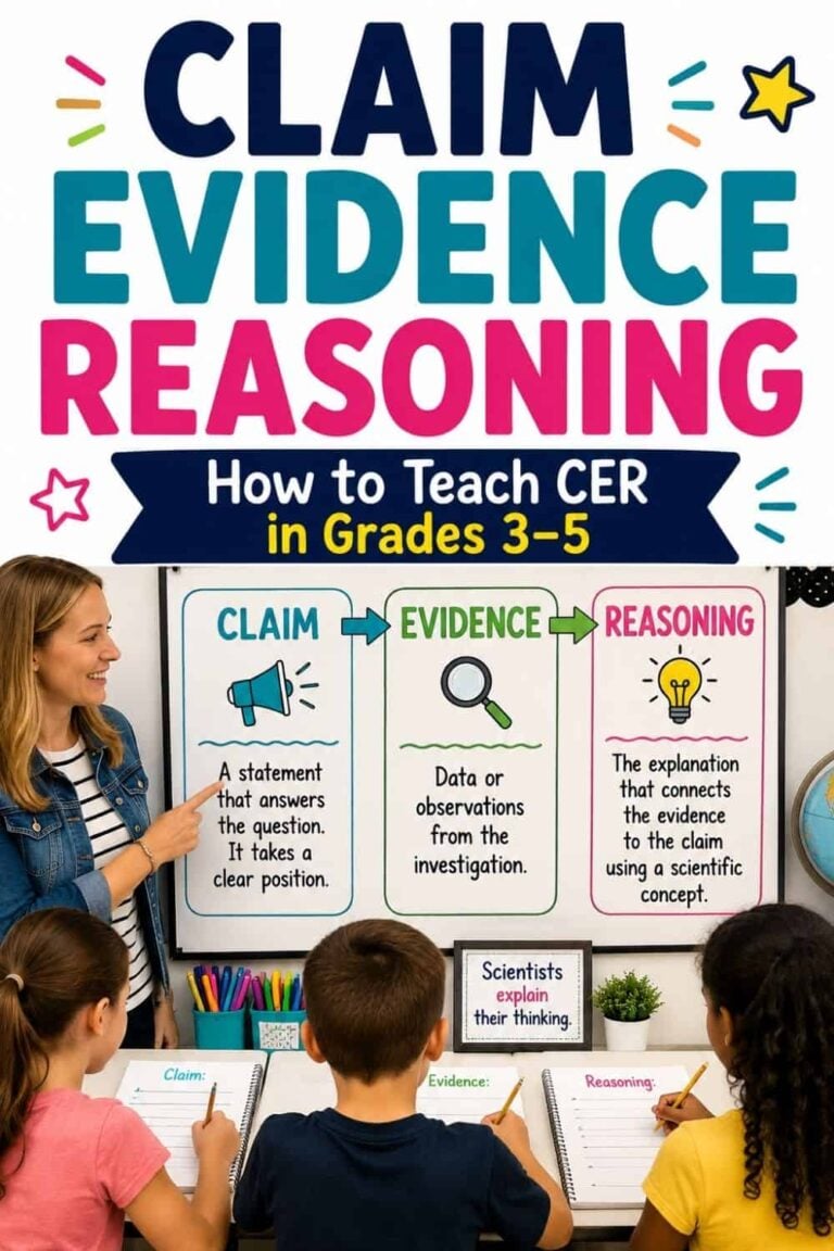 Claim, Evidence, Reasoning (CER) in Elementary Science